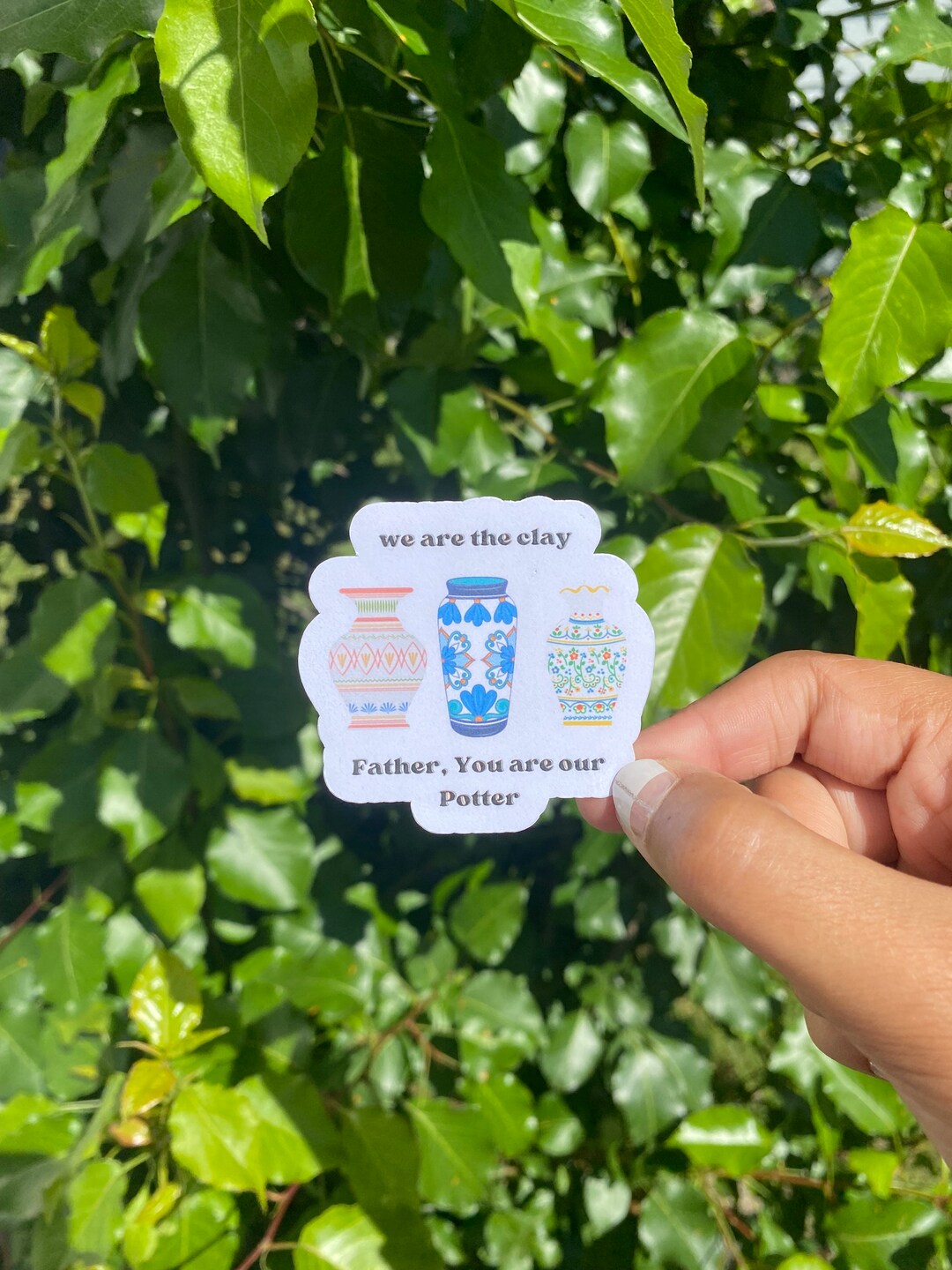 Potter and Clay Sticker | Christian Stickers | Bible Stickers | Faith ...