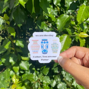 Potter and Clay Sticker | Christian Stickers | Bible Stickers | Faith ...