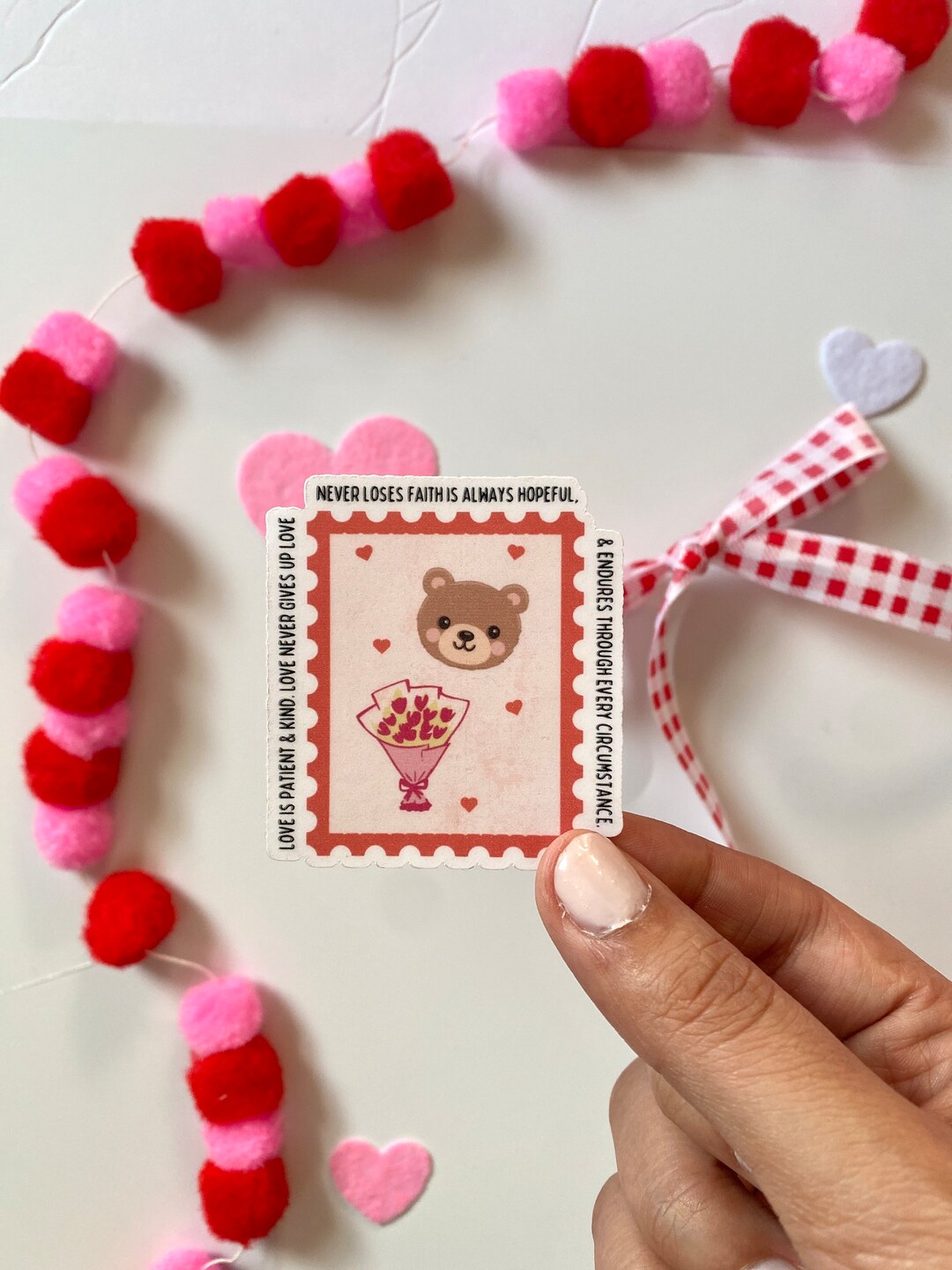 1 Corinthians 13 Stamp Sticker | Christian Stickers | Bible Stickers ...