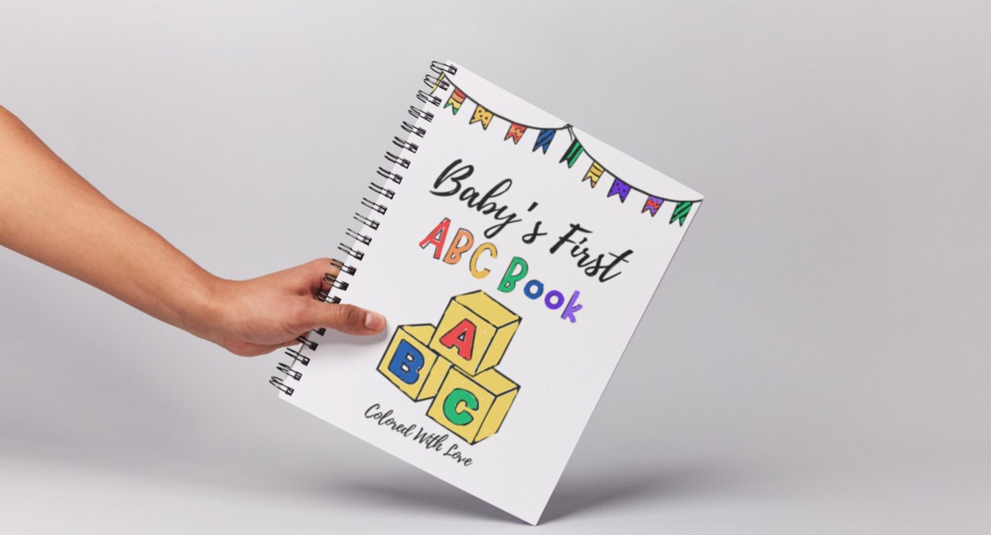 ABC Book Baby Shower Activity, Coloring Pages, Baby's First ABC Book ...