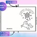 6-pack Unicorn Color Your Own PRINTABLE Birthday Cards Color - Etsy