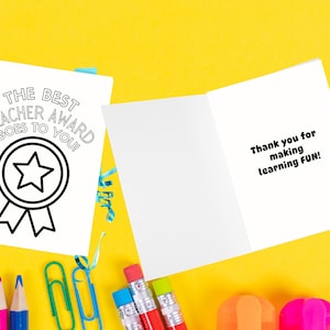 Teacher Appreciation Printable Thank You Cards, Teacher Appreciation ...