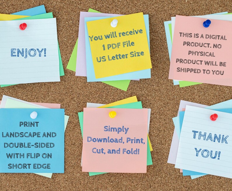 6-pack Unicorn Color Your Own PRINTABLE Birthday Cards Color - Etsy