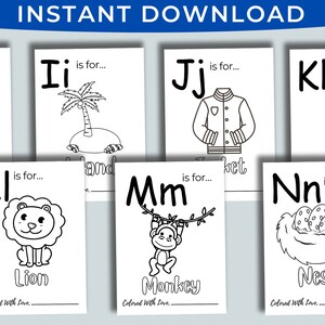 Baby Alphabet Book, Little Monkeys, 1st Birthday Gift, DIY Baby ...