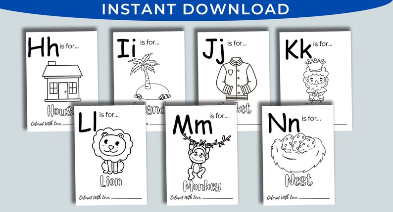 Baby Alphabet Book, Little Monkeys, 1st Birthday Gift, DIY Baby ...