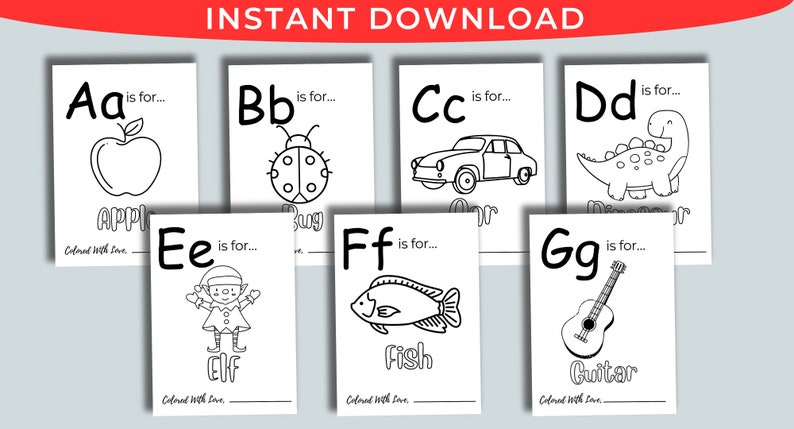 Baby Alphabet Book, Little Monkeys, 1st Birthday Gift, DIY Baby ...