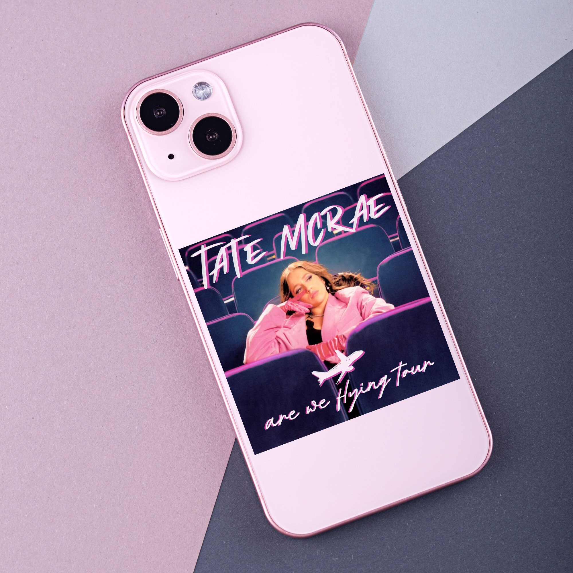 Tate Mcrae V4 Are We Flying Tour White Pink Font - Etsy