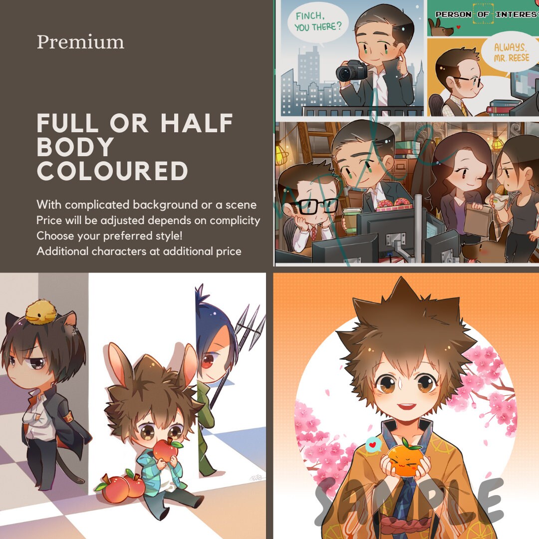 Custom Anime Chibi Commission, Digital in My Style, Digital Fanart ...