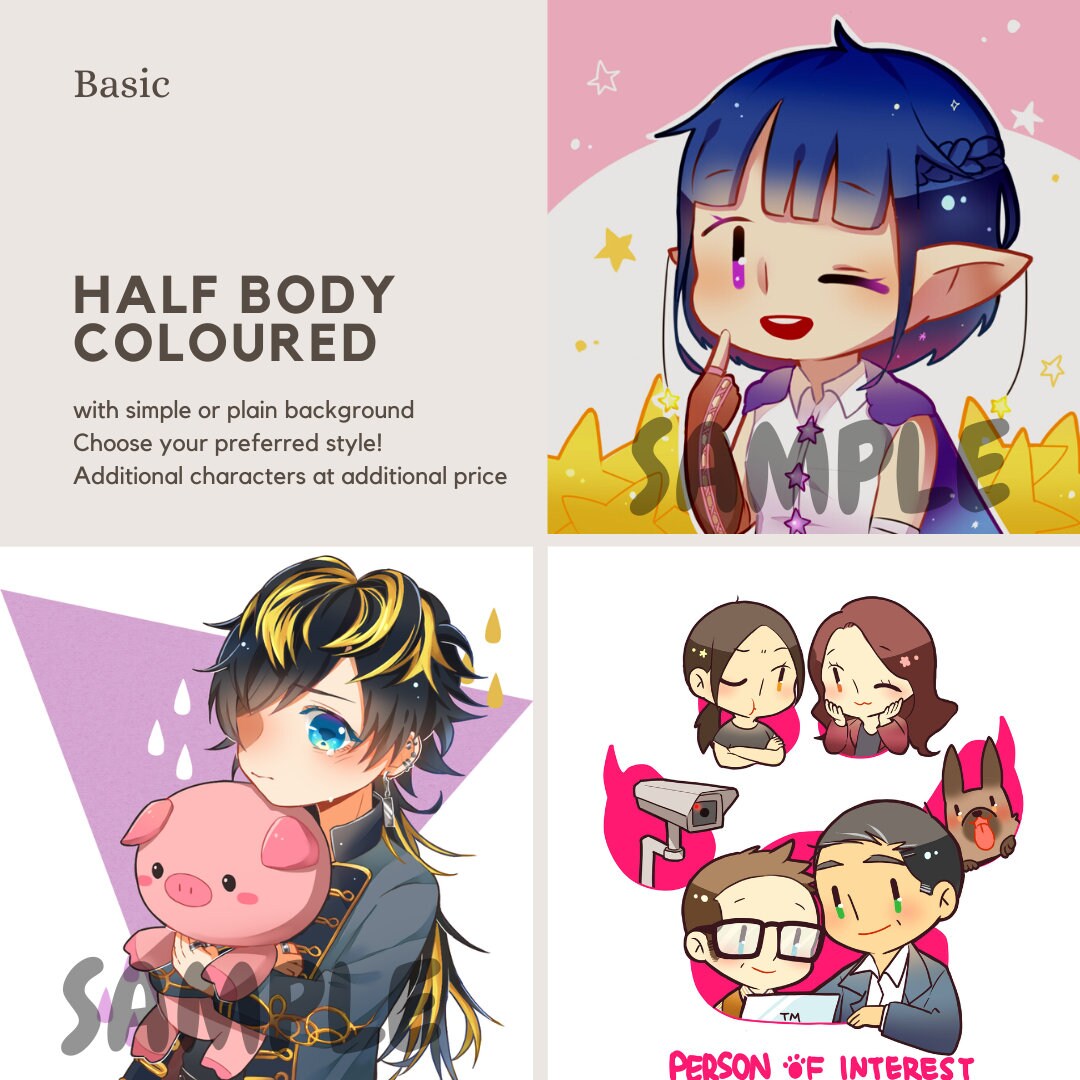 Custom Anime Chibi Commission, Digital in My Style, Digital Fanart ...