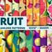 20 Fruit Seamless Digital Patterns, Digital Paper, Scrapbooking ...