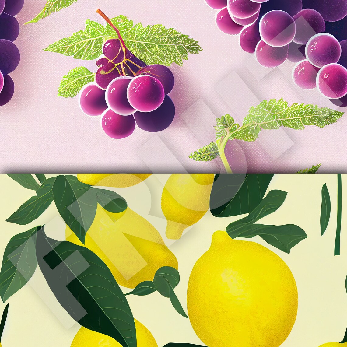 20 Fruit Seamless Digital Patterns, Digital Paper, Scrapbooking ...
