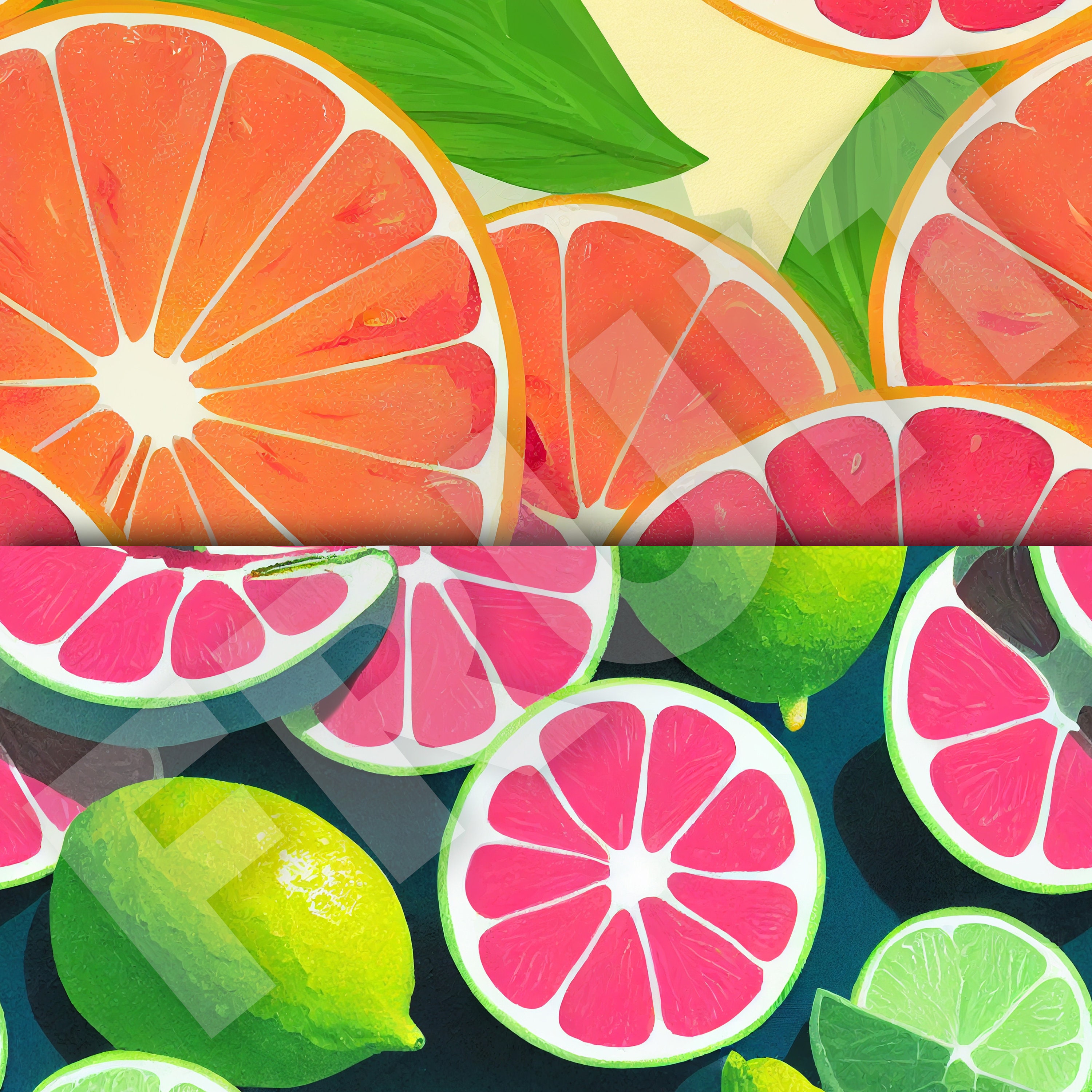 20 Fruit Seamless Digital Patterns, Digital Paper, Scrapbooking ...