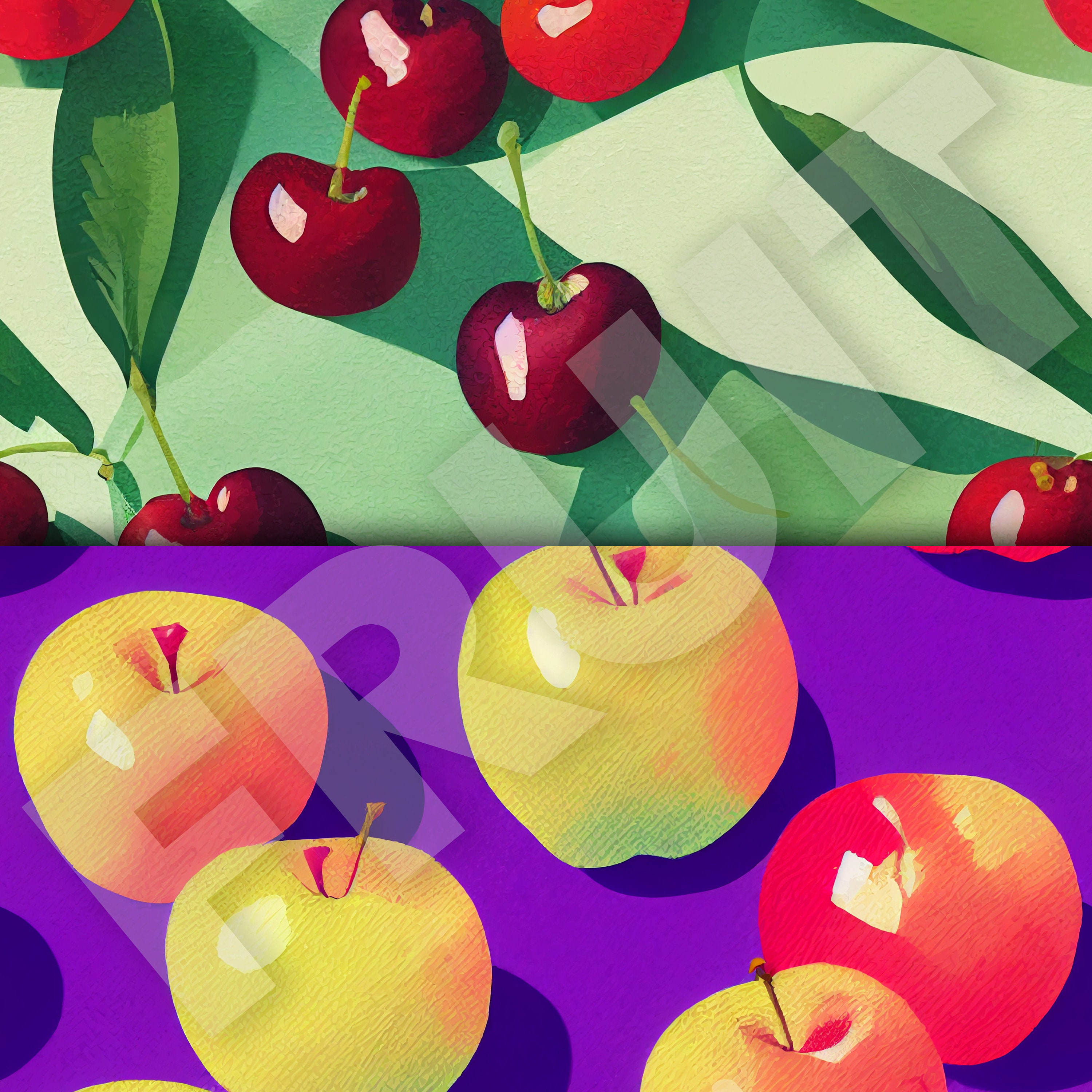 20 Fruit Seamless Digital Patterns, Digital Paper, Scrapbooking ...