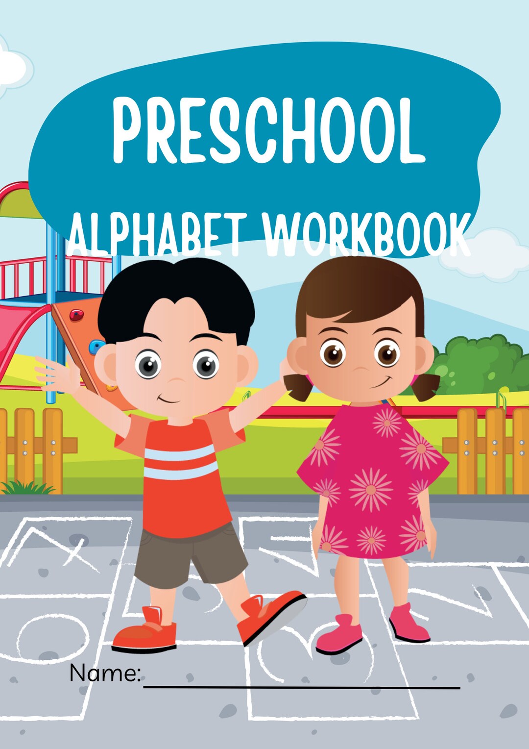 PRESCHOOL ALPHABET WORKBOOK Kids Book Abc Alphabet for Children ...
