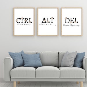 Ctrl Alt Delete Sign, Ctrl Yourself Alt Thinking Del Negativity ...