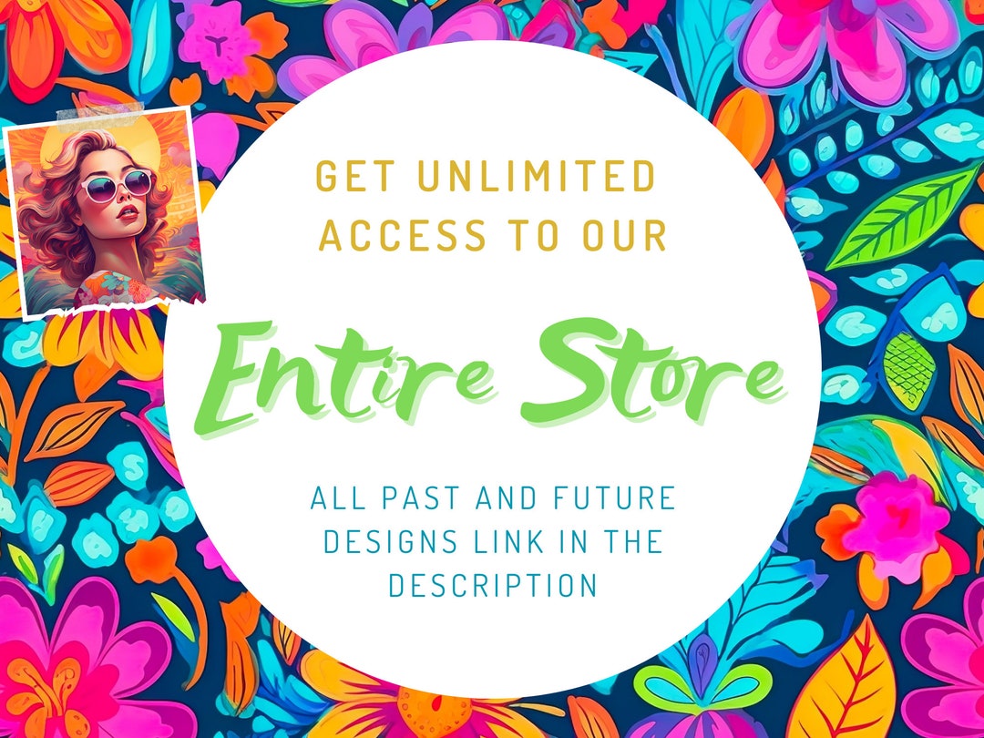 LIFETIME Entire Store Tumbler Wrap Access Whole Etsy Shop Unlimited ...