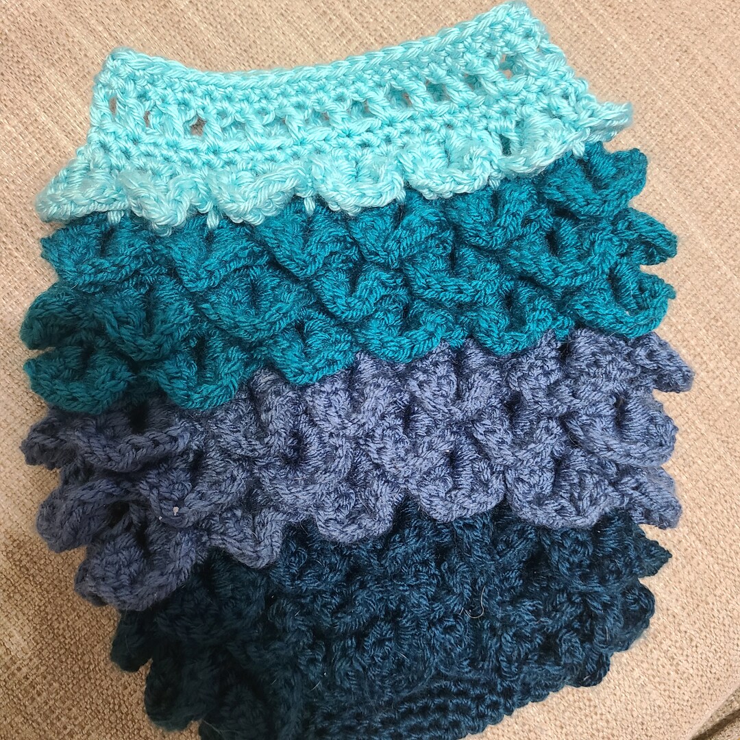 RPG Dragon Scale Crochet Dice Bag or Pouch for LARP or Role Play - Etsy