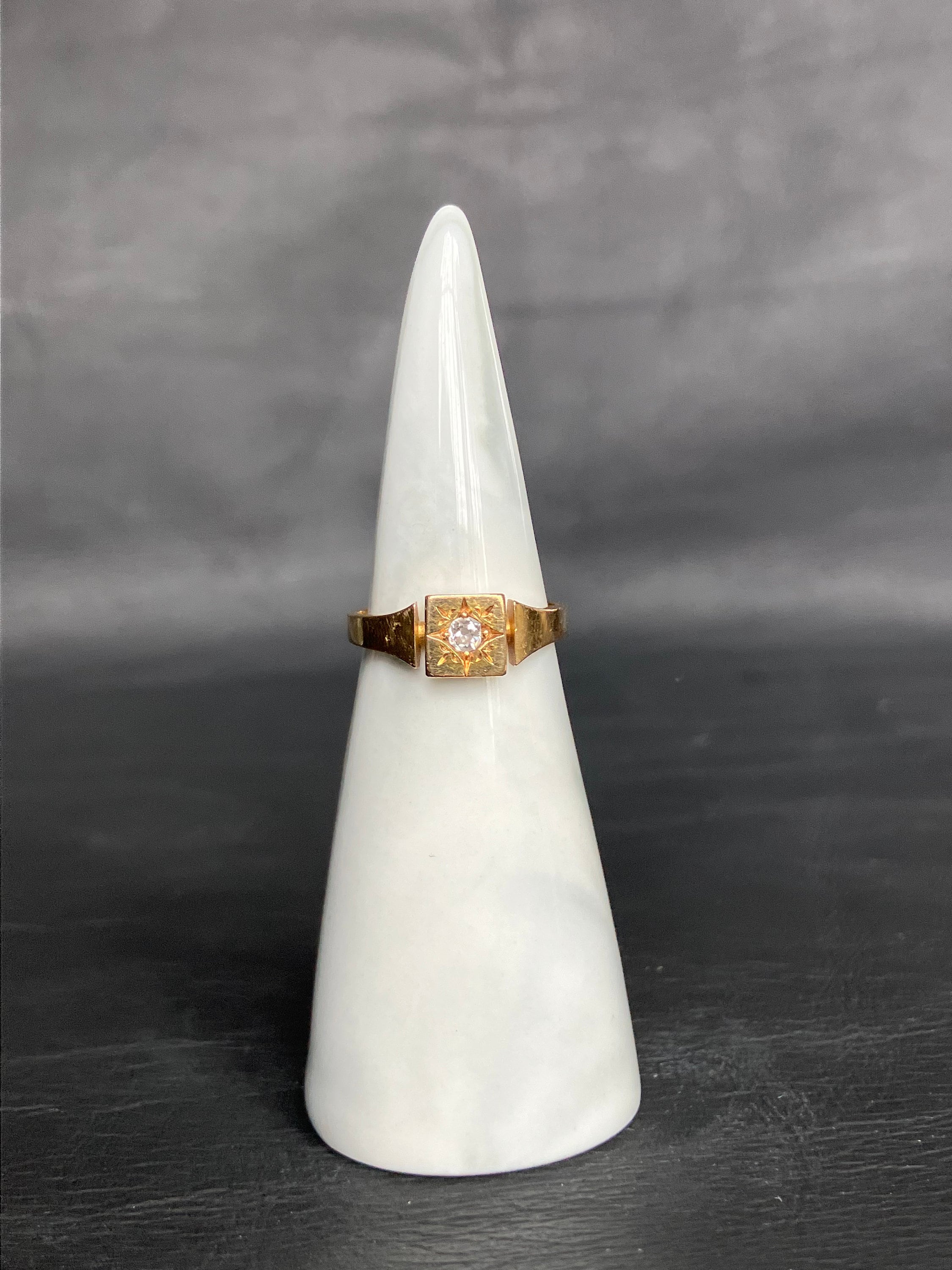 18k Victorian Gypsy Ring - Etsy