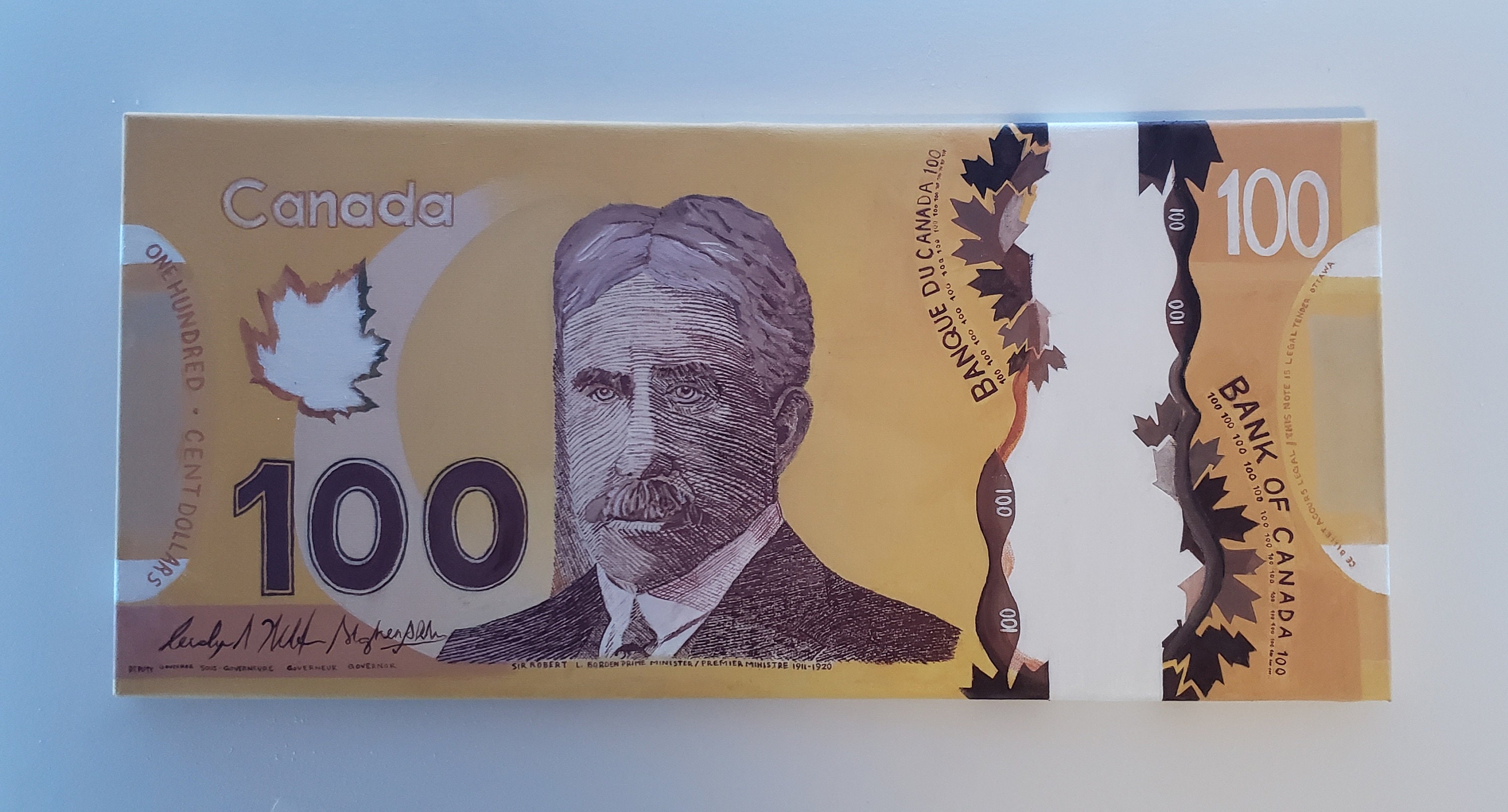 Canadian 100 Dollar Bill - Etsy