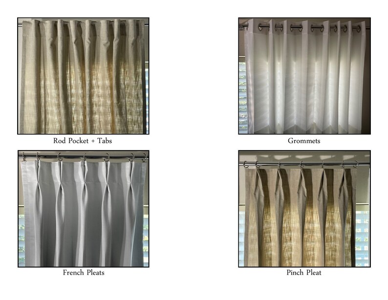 Custom Curtains Drapes, 3 Fabric Collections, Any Color, Any Size, and ...