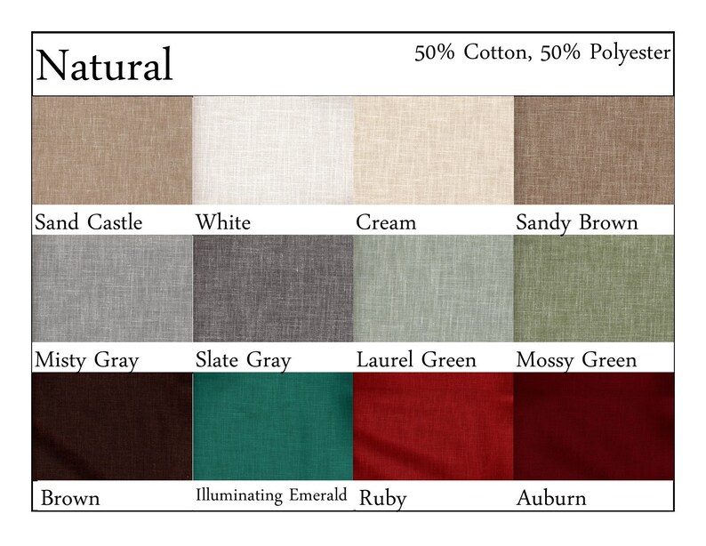 Custom Curtains Drapes, 3 Fabric Collections, Any Color, Any Size, and ...