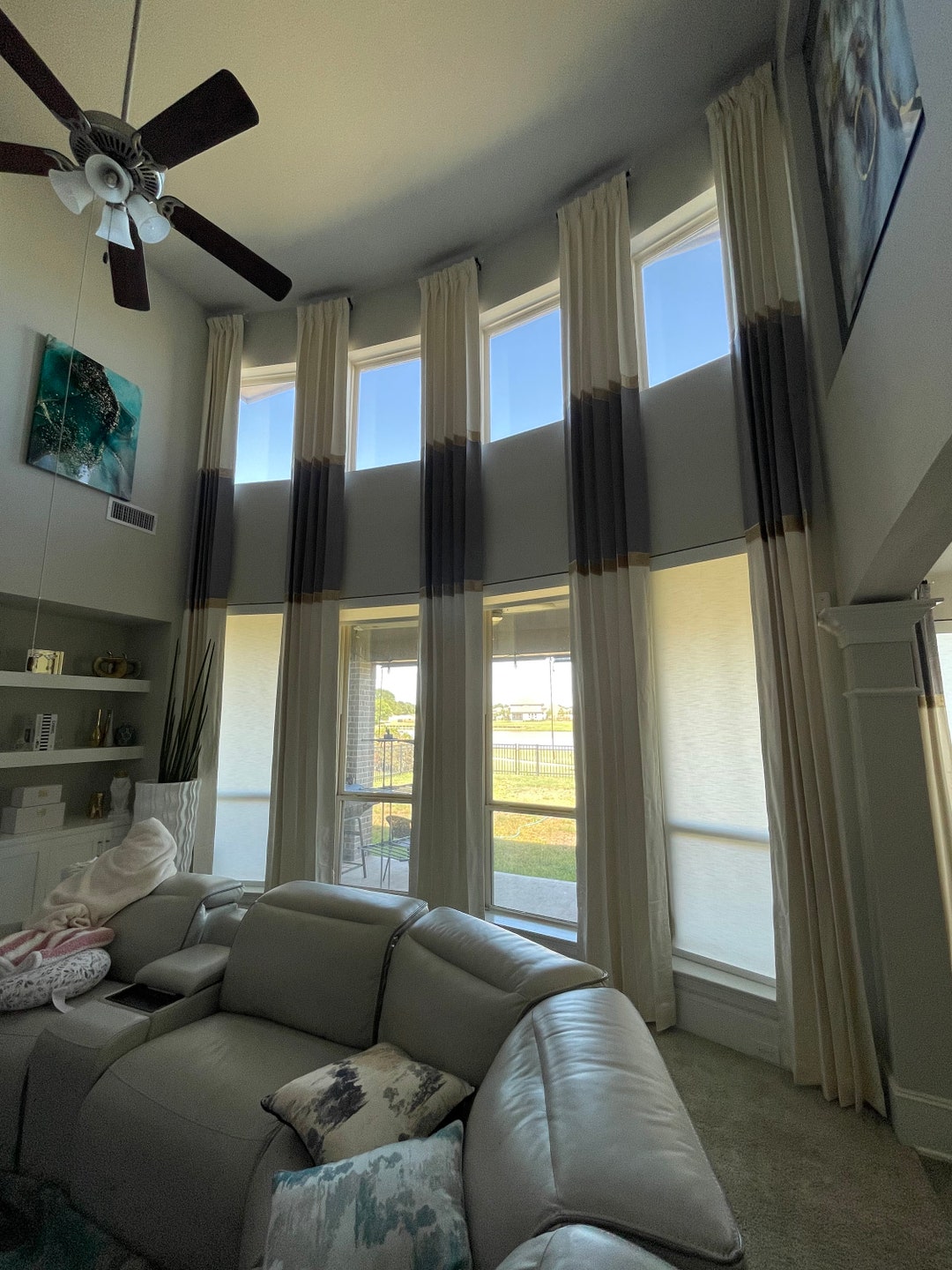 Custom Curtains Drapes, 3 Fabric Collections, Any Color, Any Size, and ...