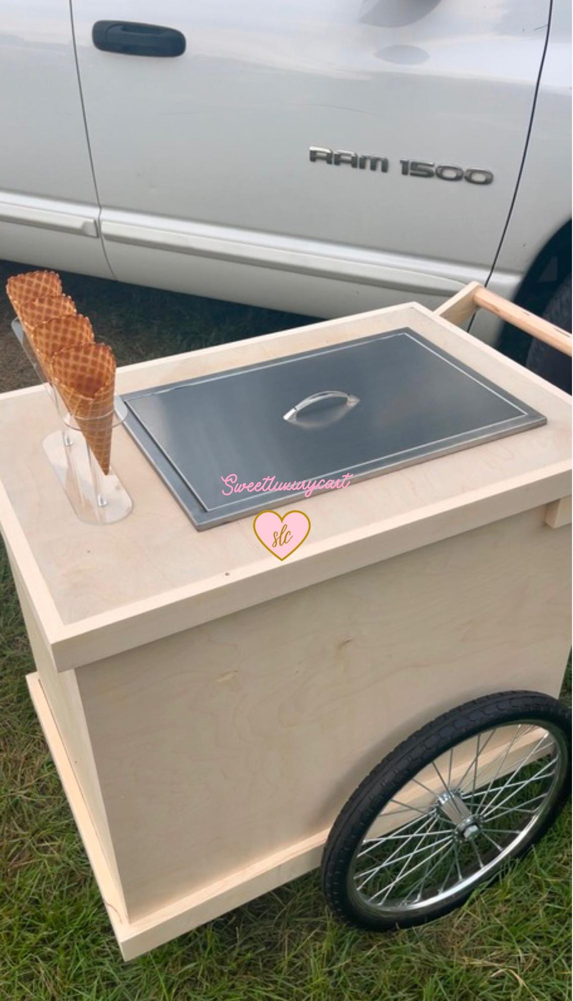 Luxury Gelato Cart: Foldable Ice Cream Display, 24hr Cold Storage - Etsy