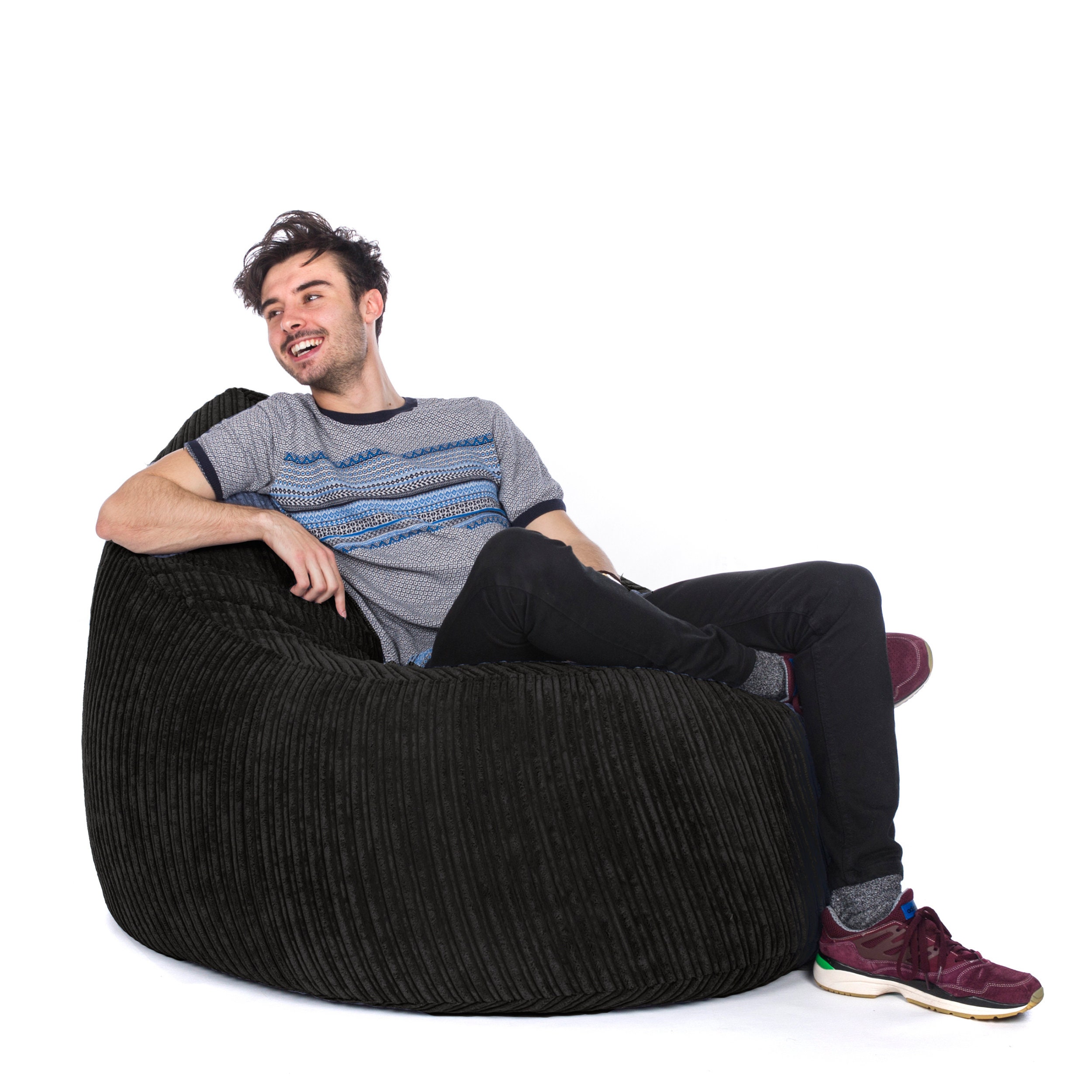 Jumbo Corduroy Bean Bag Chair, Handmade in the UK, Beans Included ...