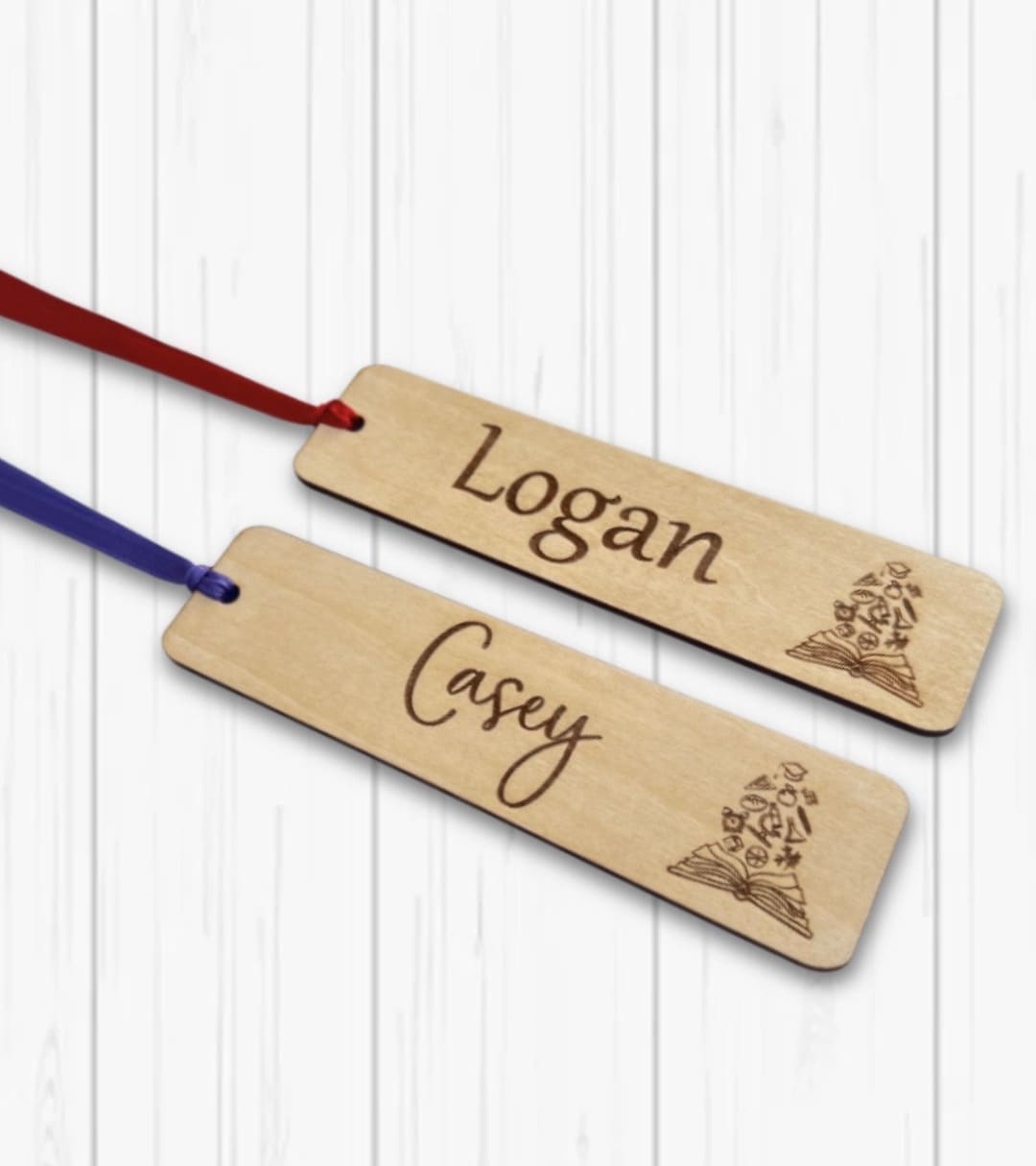 Personalised Wooden Bookmark Gift Idea Any Name Student Incentive Gift ...
