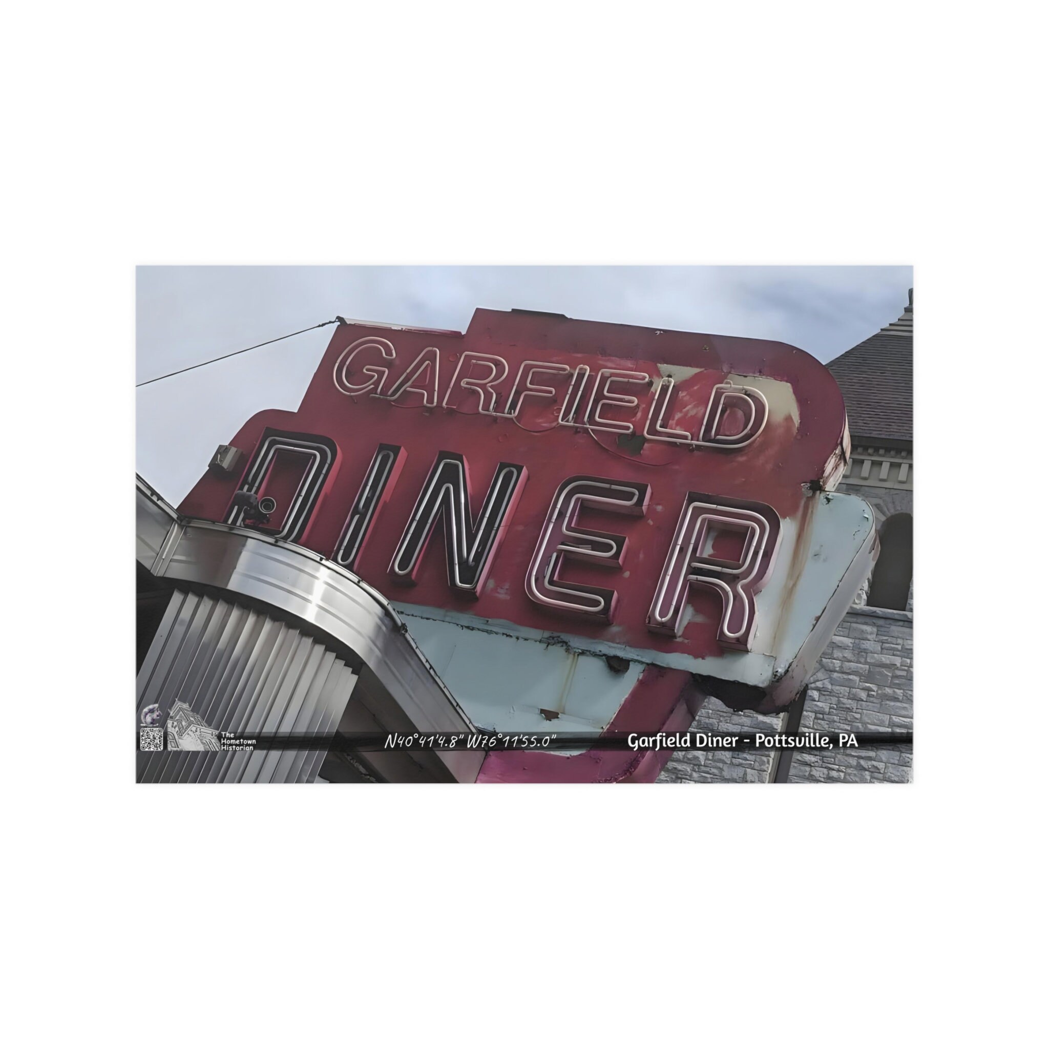 Poster of Garfield Diner Photo, the Hometown Historian, Retro Diner ...