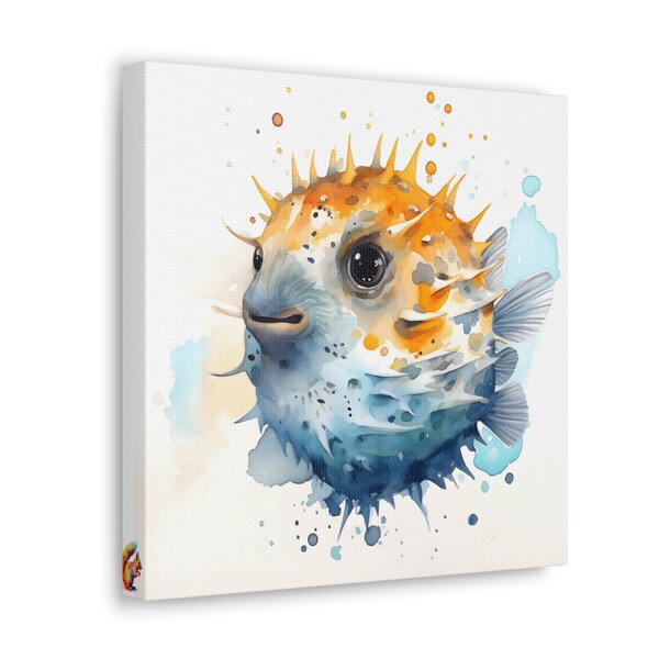 Puffer Fish Art - Etsy