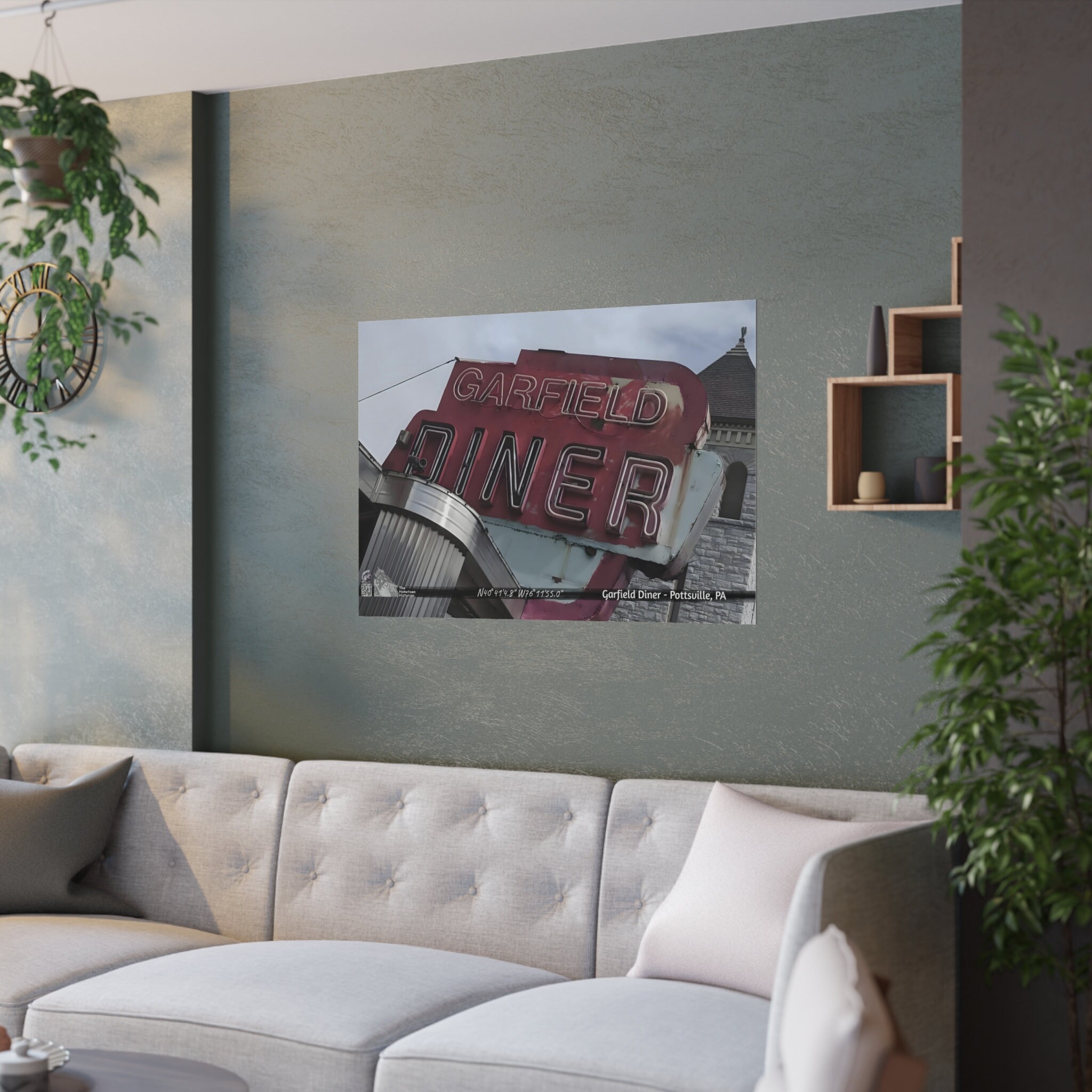 Poster of Garfield Diner Photo, the Hometown Historian, Retro Diner ...