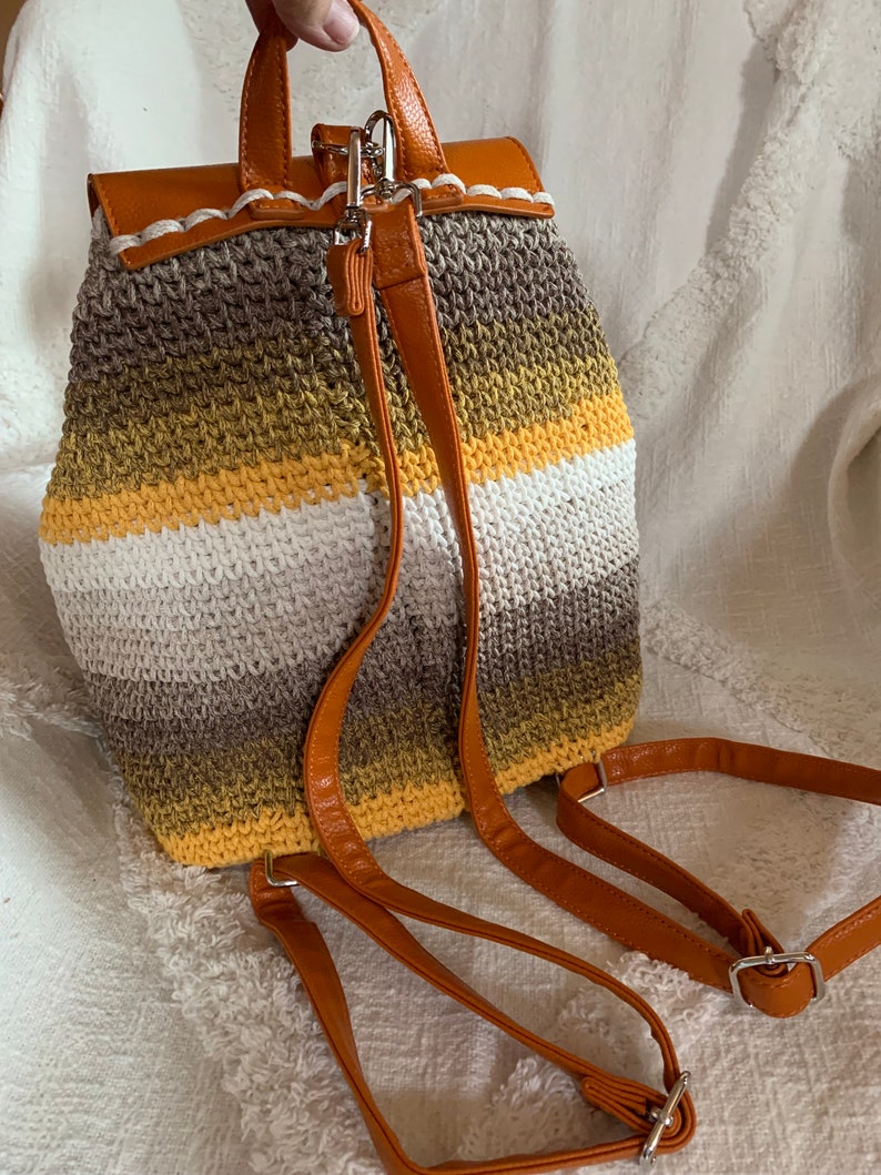 Crocheted Backpack - Etsy