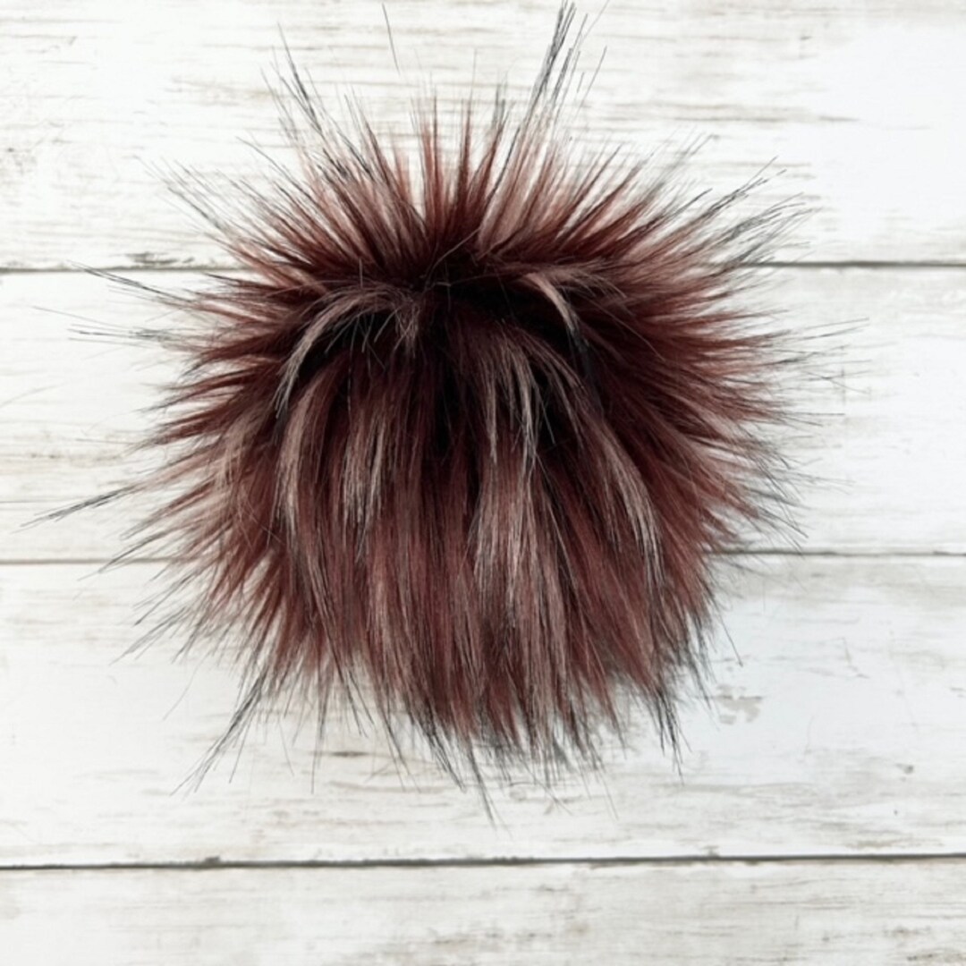 Roxy Pom Faux Fur Pom Poms Faux Fur Beanie Toppers Fake - Etsy