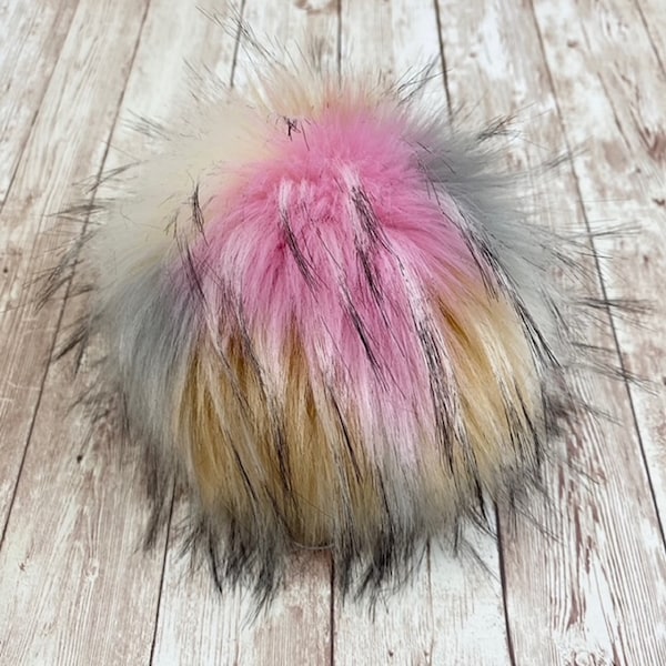 Faux Fur Poms - Etsy