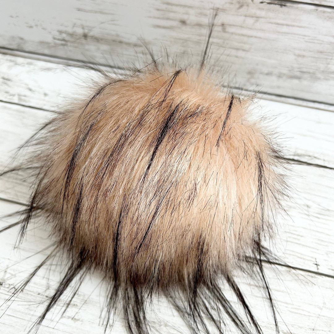Just Peachy Pom, Faux Fur Pom Poms, Faux Fur, Beanie Toppers, Fake Fur ...