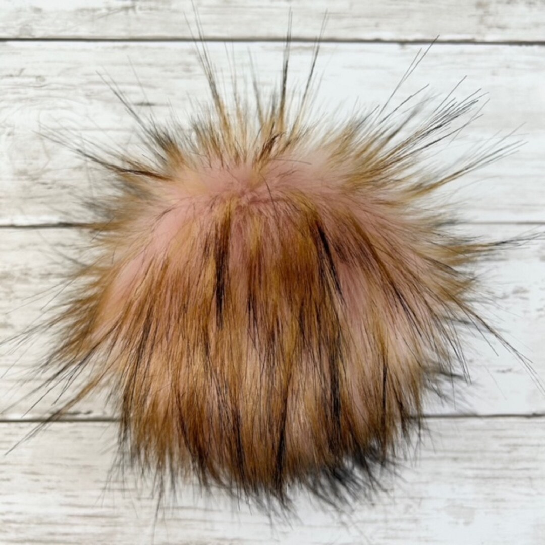 Dolly Dash Pom Faux Fur Pom Poms Faux Fur Beanie Toppers - Etsy