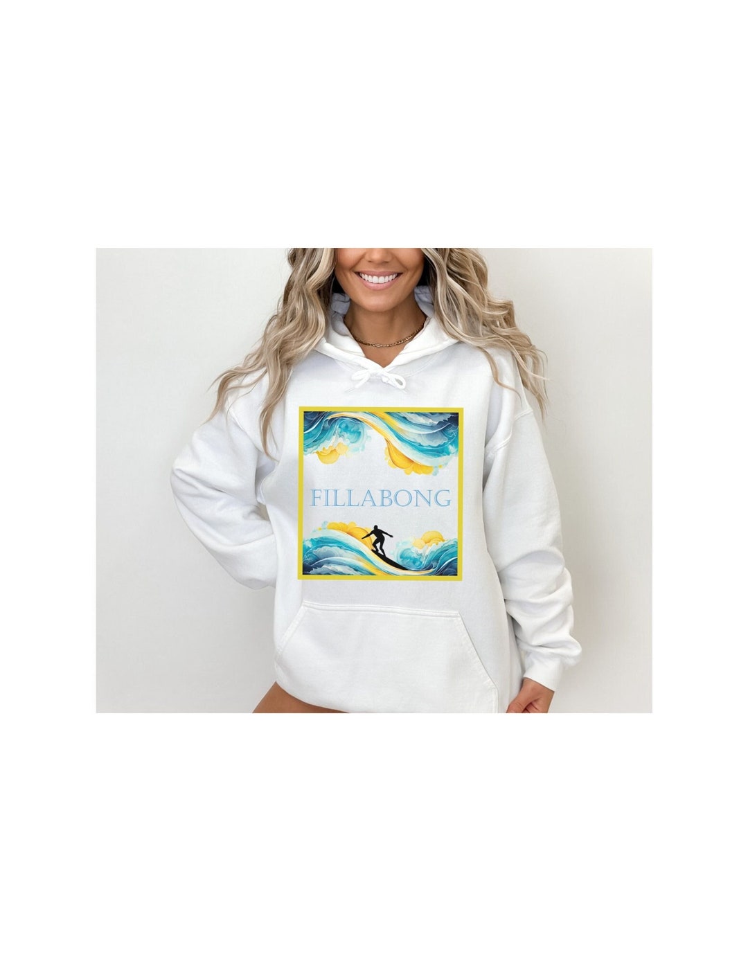 Unisex Fillabong Hoodie, Surfer on the Waves, Xmas Gift, Fathers Day ...