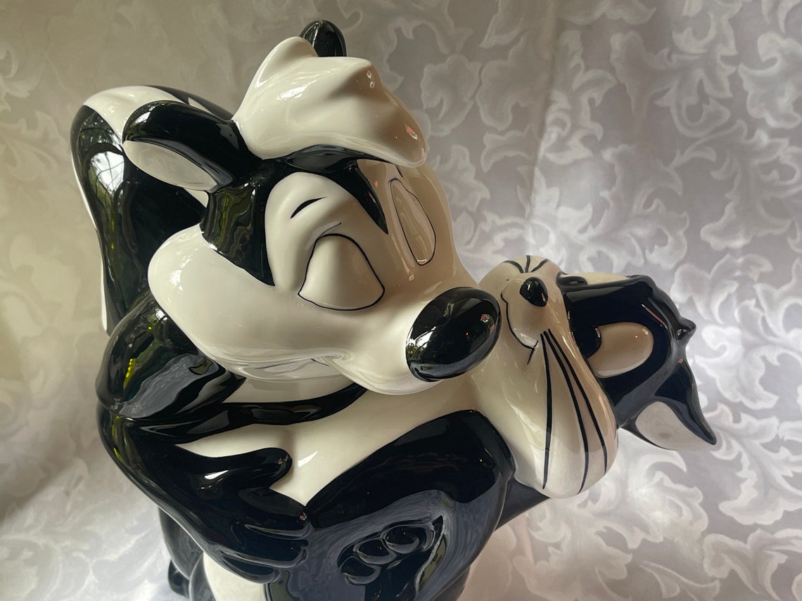 Pepe Le Pew & Penelope Cookie Jar Looney Tunes - Etsy