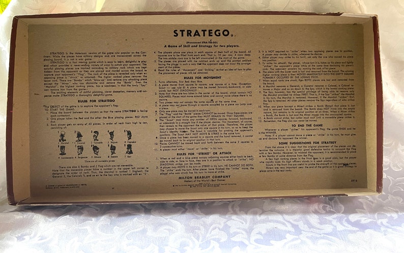 70's Stratego by Milton Bradley - Complete - Etsy