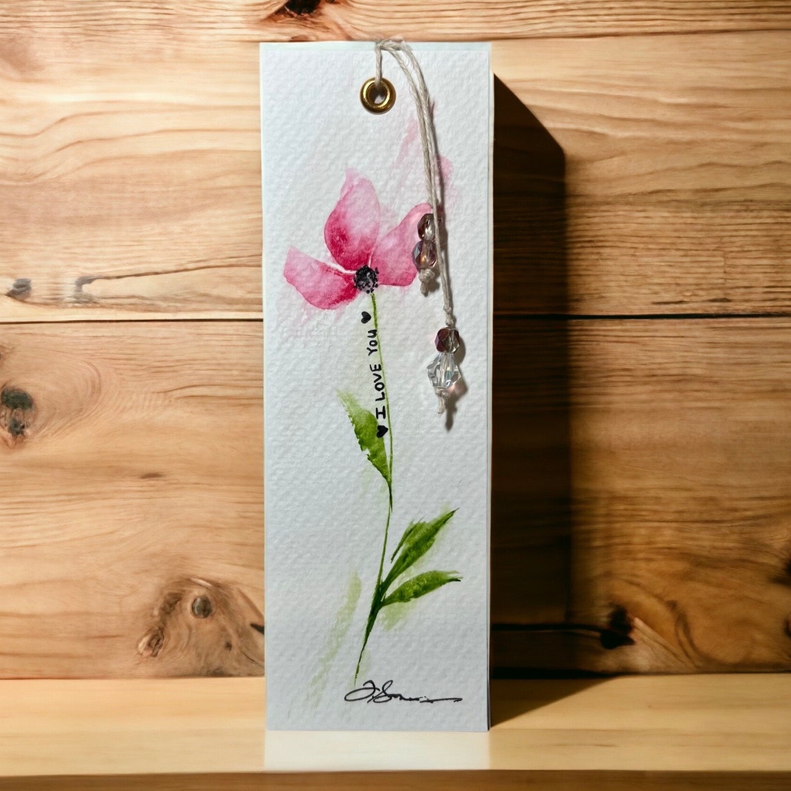 Hand-painted Watercolor Bookmark W/ Beautiful Giftbox. Ships Right Away ...