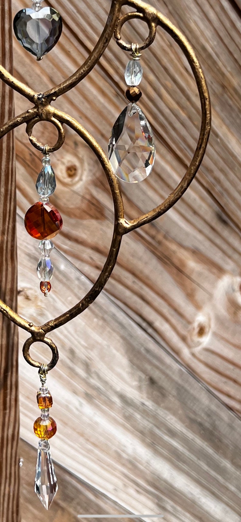 Hand-crafted 19”x6” (including Chain) Ornate Metal Sun Catcher. - Etsy