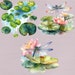 Watercolor Lily Pond PNG Clipart - Frog and Dragonfly in the Frogpond ...