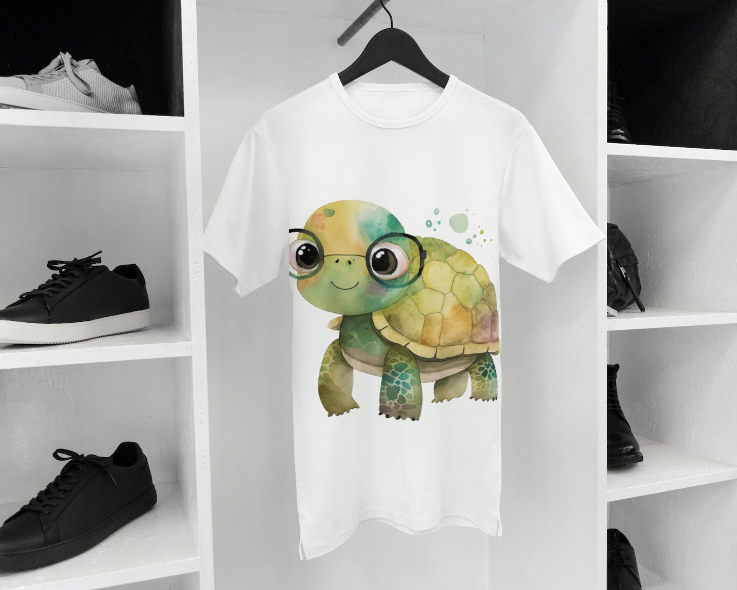 Watercolor Turtle Clipart, Turtle Clipart, PNG Digital Download, Scrap ...