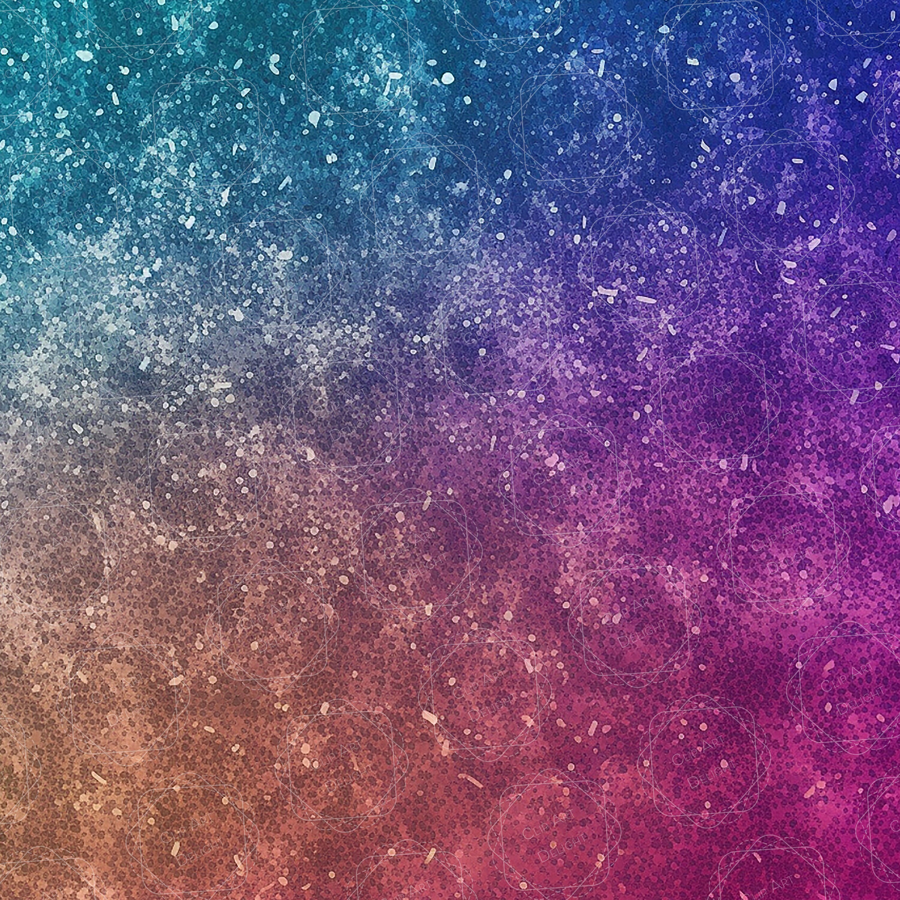 39 Ombre Glitter Digital Papers Colorful Scrapbook Pngs Rainbow Glitter ...