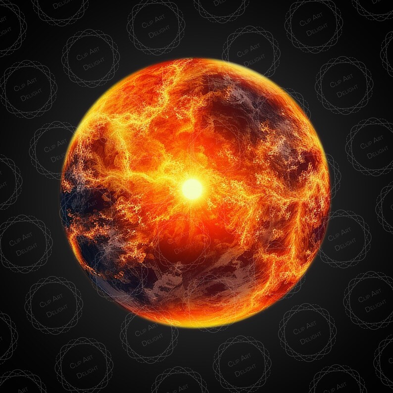 Fiery Sun PNG Bundle | 62 Amazing Space Images for Crafts, Designs or ...