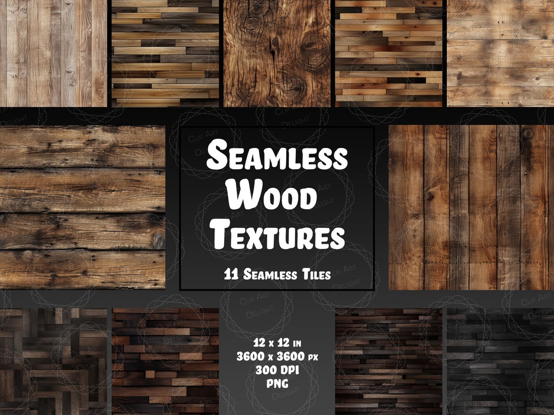 Rustikale Holztextur Digitales Papier: Seamless Tiles (PNG) - Etsy.de
