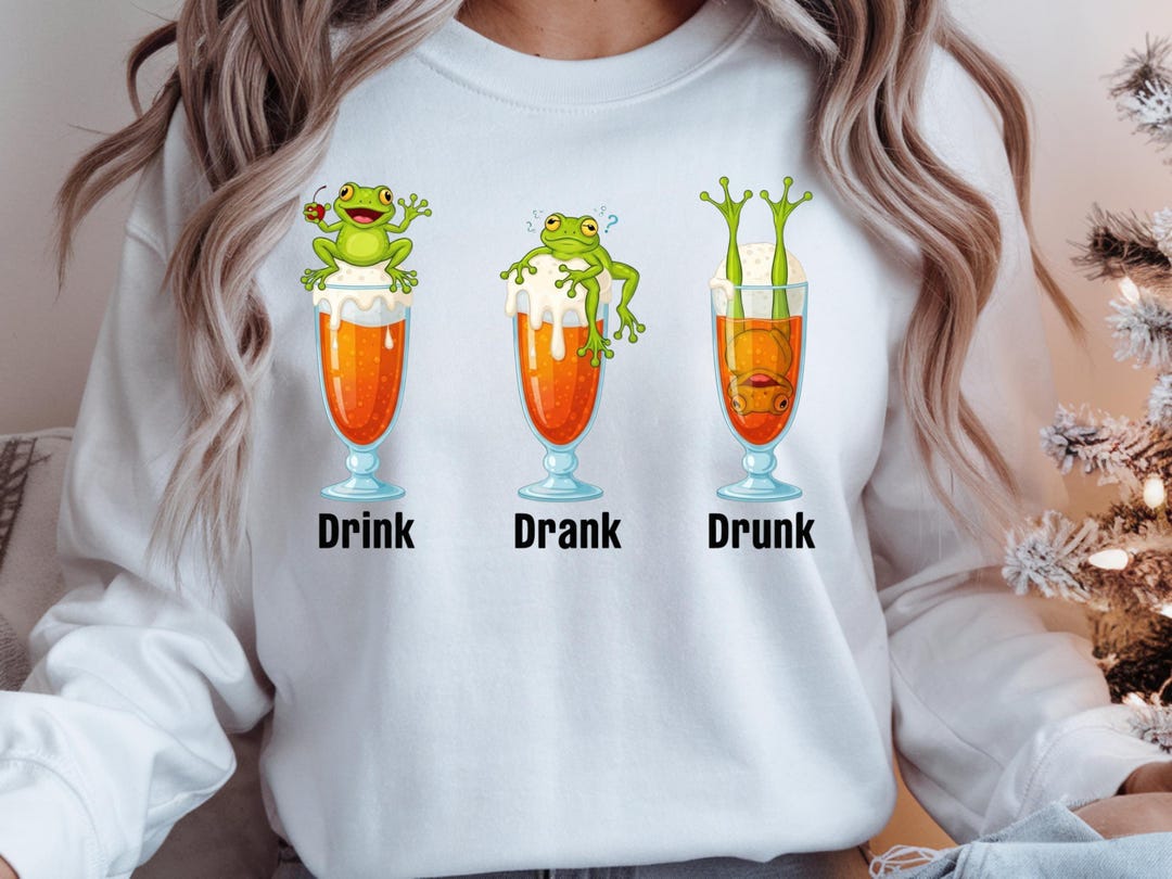 Funny Frogs Drinking Beer Clipart | Party Animal PNG (digital Download ...