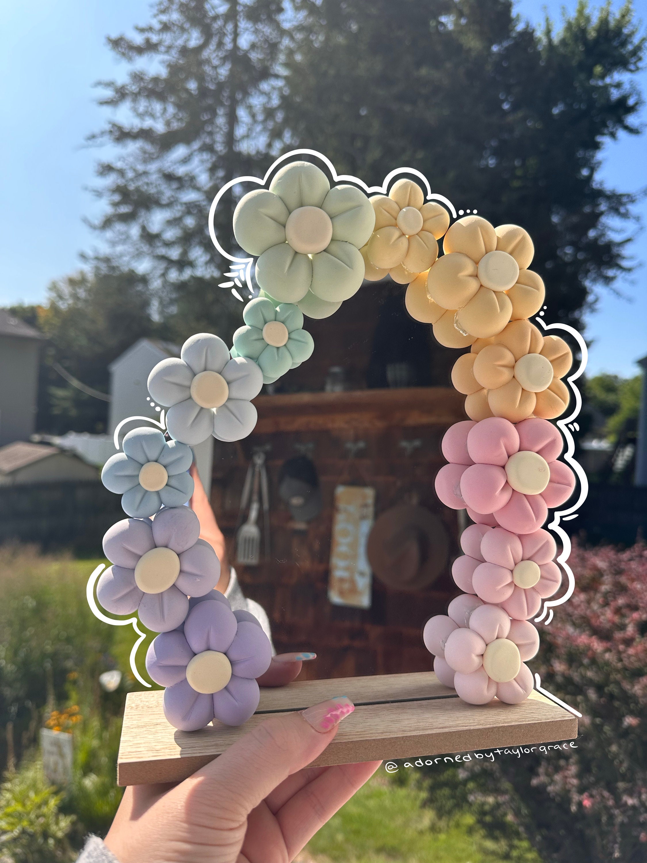 Flower Mirror - Etsy