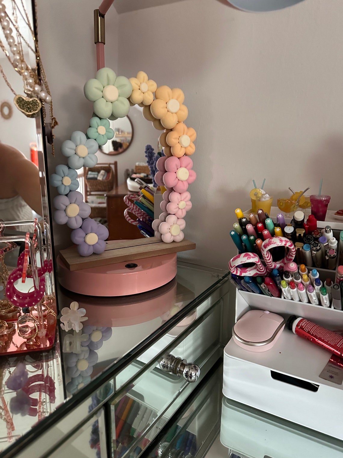 Flower Mirror - Etsy